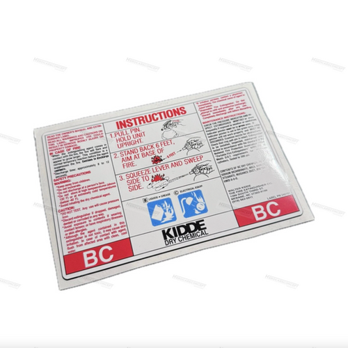 sticker pour extincteur "KIDDE" | Herocarsconcept