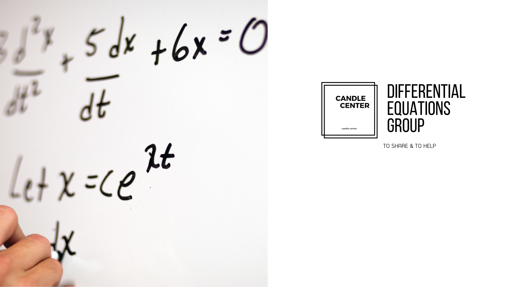 About - Differential Equations | Candle Center