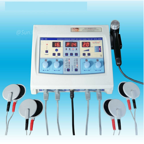 Professional Unit Combined Therapy- 1 MHz Ultrasound and 4 Channel TENS ...