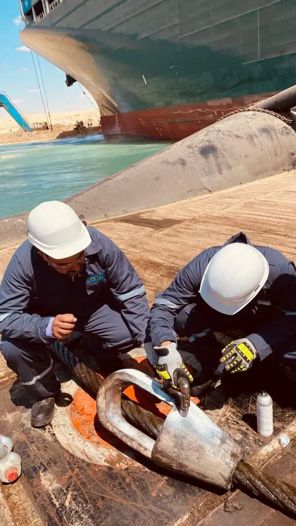 Our participation in the set sail of the Ever Given ship in Suez Canal ...