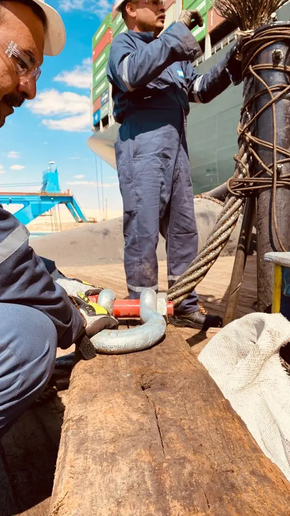 Our participation in the set sail of the Ever Given ship in Suez Canal ...