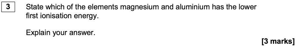 Atomic Structure As Past Paper Question Analysis