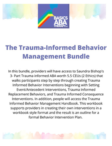 Trauma Informed Behavior Bundle | Beyond The Basics