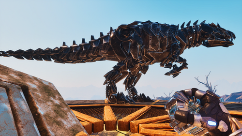 Tek Giganotosaurus Solid Actual Black Color Level 1 Clone(Cross PVE ...