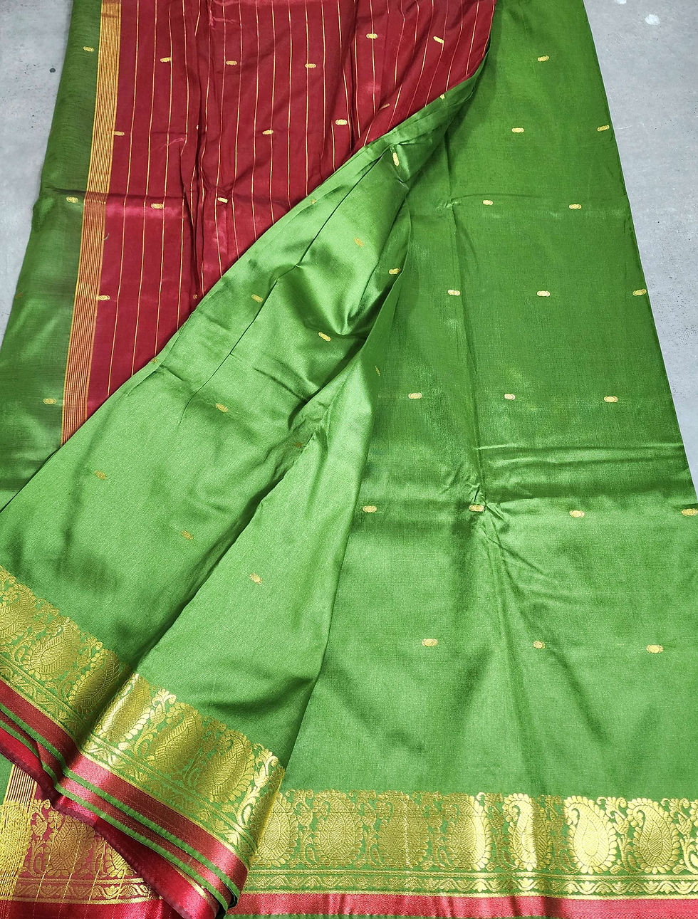 Mango Border Soft Saree | Riga Silks