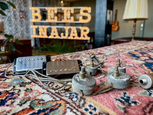 Complete 1965 Gibson Patent No. sticker PAF pickups wiring harness pots ...