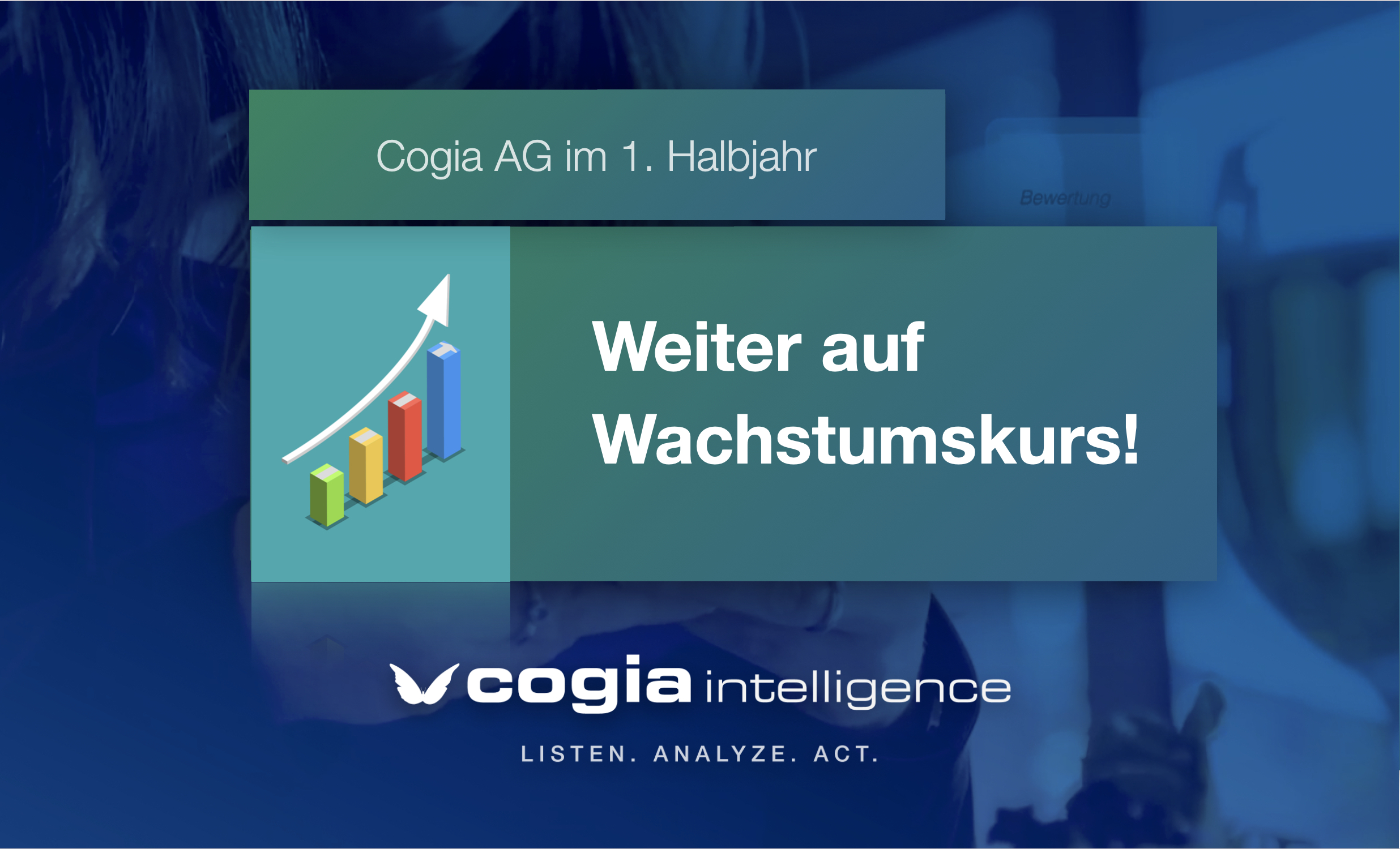 2022 Cogia AG im 1. Halbjahr weiter auf einem Wachstumspfad