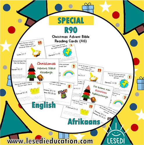 Christmas Bible Advent Reading Cards | Lesedi Education