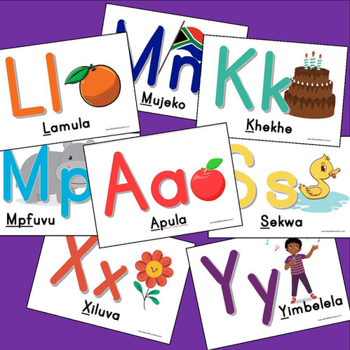 Xitsonga Alphabet Cards | Lesedi Education