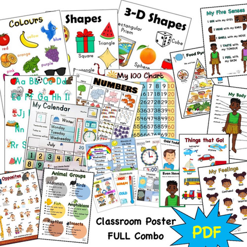 Classroom Poster Full Combo (PDF) | Lesedi Education