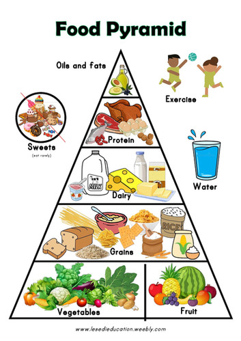 Food Pyramid Poster and Activity | Lesedi Education