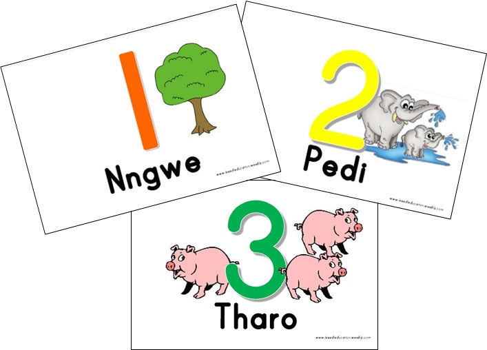 Numbers 0-20 (Sesotho) (PDF) | Lesedi Education