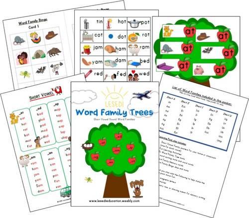 Word Family Trees (Short Vowel) | Lesedi Education