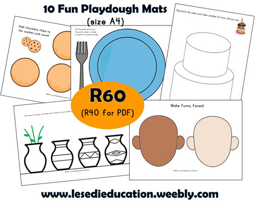 Fun Playdough Mats | Lesedi Education