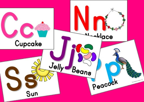 Alphabet Cards: Girl (English) | Lesedi Education