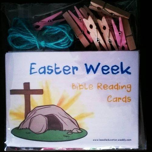 Easter Week Bible Reading Cards | Lesedi Education