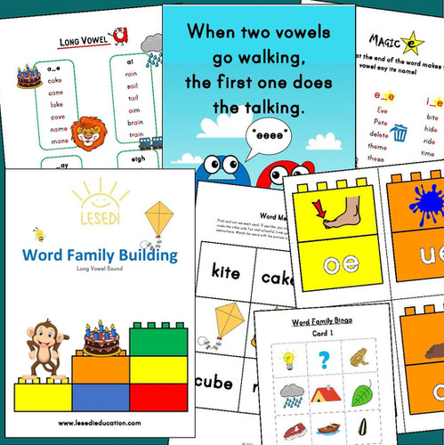 Word Family Building (Long Vowel) | Lesedi Education
