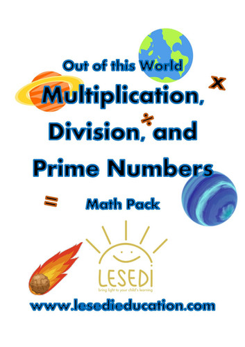 Out of this World! Multiplication and Division Math Pack | Lesedi Education