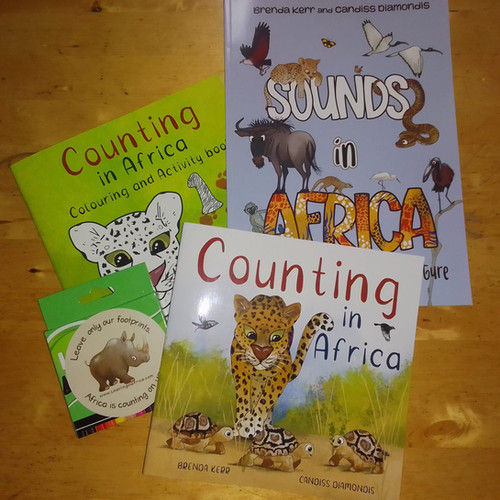 Combo: Counting in Africa (Book and Colouring Book) and Sounds in ...