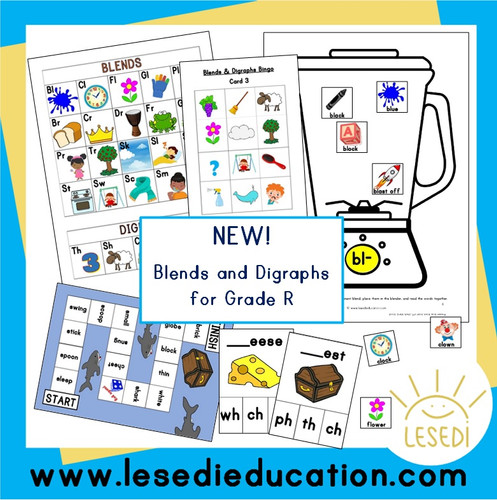 Blends and Digraphs (grade R) | Lesedi Education