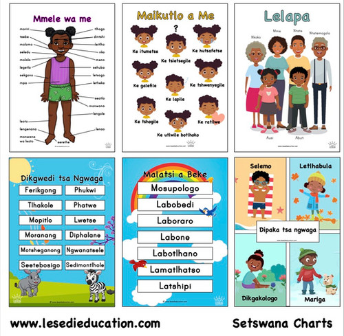 Setswana Classroom Charts | Lesedi Education