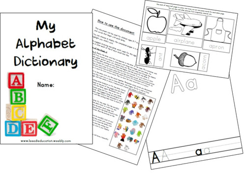 Alphabet Dictionary Activity Pack | Lesedi Education