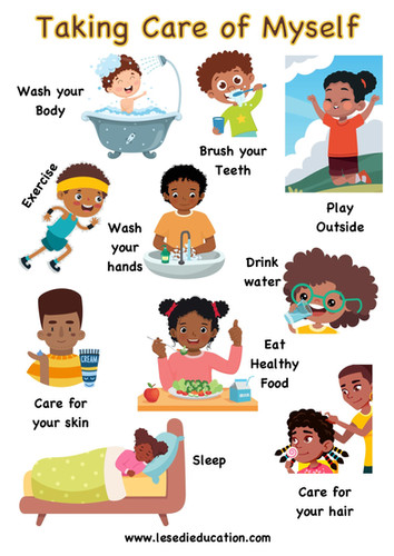 Taking Care of Myself Poster (PDF) | Lesedi Education