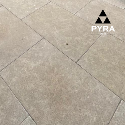 PYRA Sinai Pearl Acid & Tumbled Natural Limestone Paving Slabs | Pyra Stone