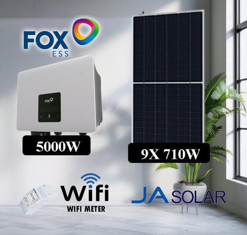 KIT 9X JA SOLAR FOX ESS 5000 TRIFASICO | technogreen