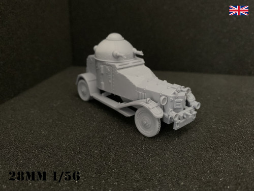 British Vickers Crossley Armored Car with crew | Premium Miniatures