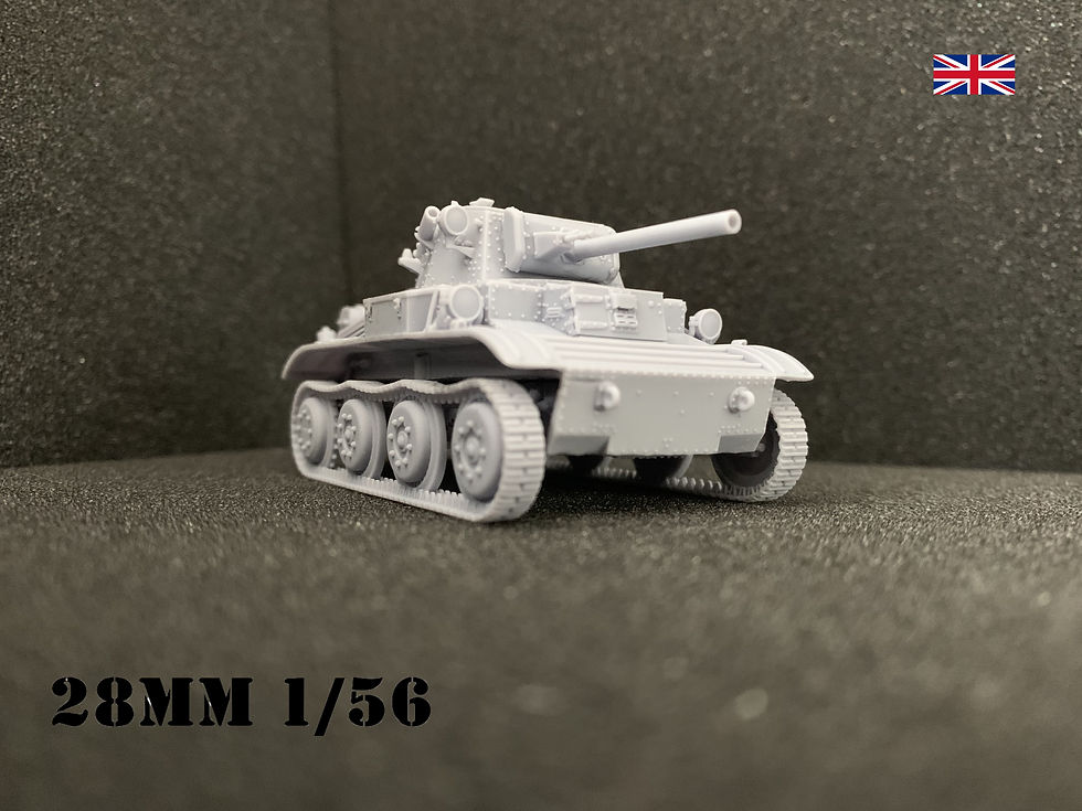 British Tank A17 Tetrach 3 inch howitzer, 2 Pdr | Premium Miniatures