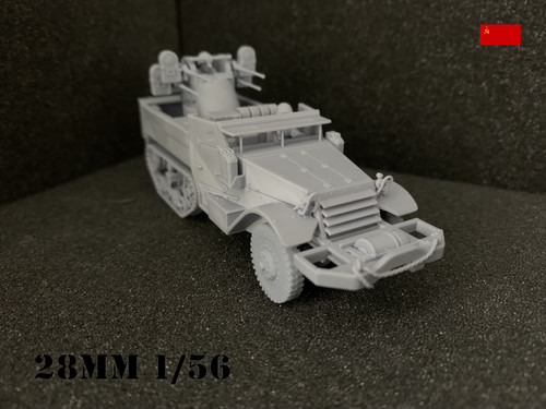 Soviet M17 Halftrack M45 Quadmount .50 caliber M2 Browning | Premium ...