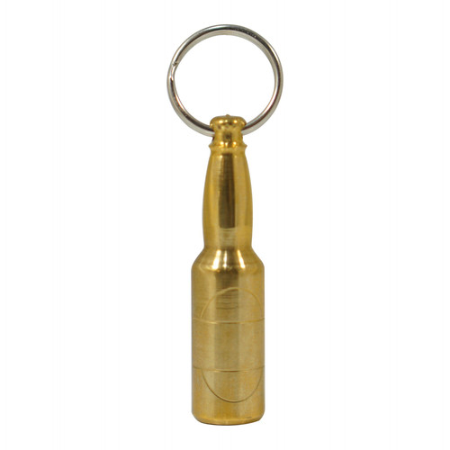 Gold Beer Bottle Keychains | The Trophy Den