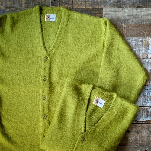 TOWNCRAFT シャギー ソリッド カーディガン | BIZARRE GREEN