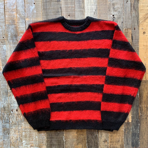 TOWNCRAFT シャギージャガード クルーセーター | BIZARRE GREEN