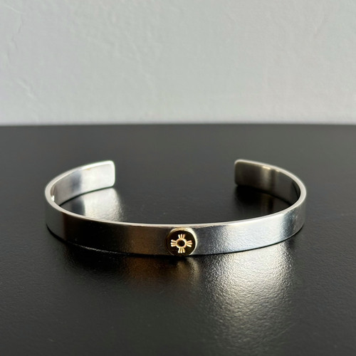 BIZARRE GREEN 平打ちシルバーバングル type:A | BIZARRE GREEN