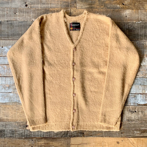 TOWNCRAFT シャギー ソリッド カーディガン | BIZARRE GREEN