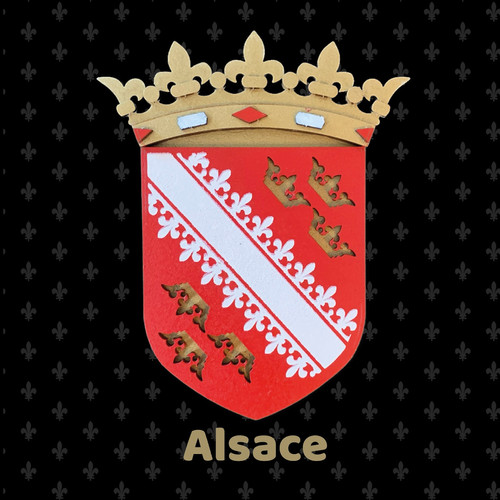Blason Alsacien Grand Format | Héraldiqua Blasons