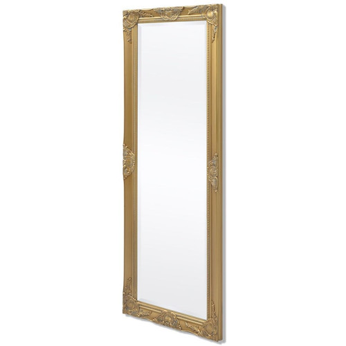Gold Baroque Style Wall Mirror - 140 x 50 cm | Novielo London