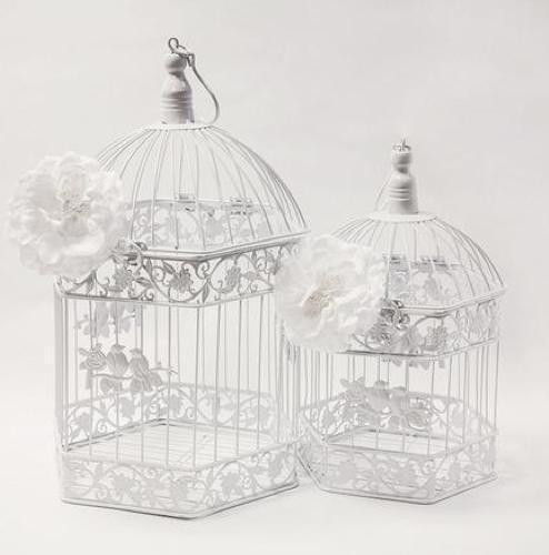 Pair of Vintage Hexagon Birdcages | Novielo London