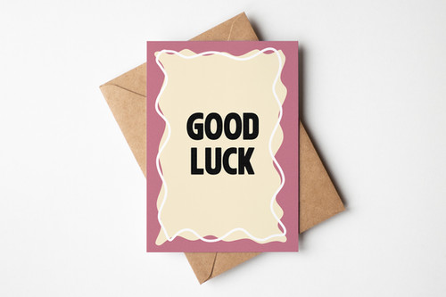 Bold Good Luck Card | createdbyharry