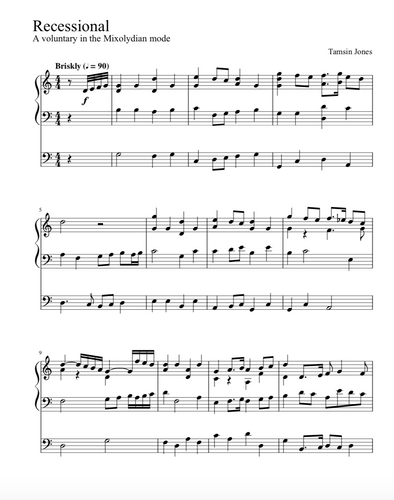 Recessional for Organ (PDF Download) | Tim Knight Music