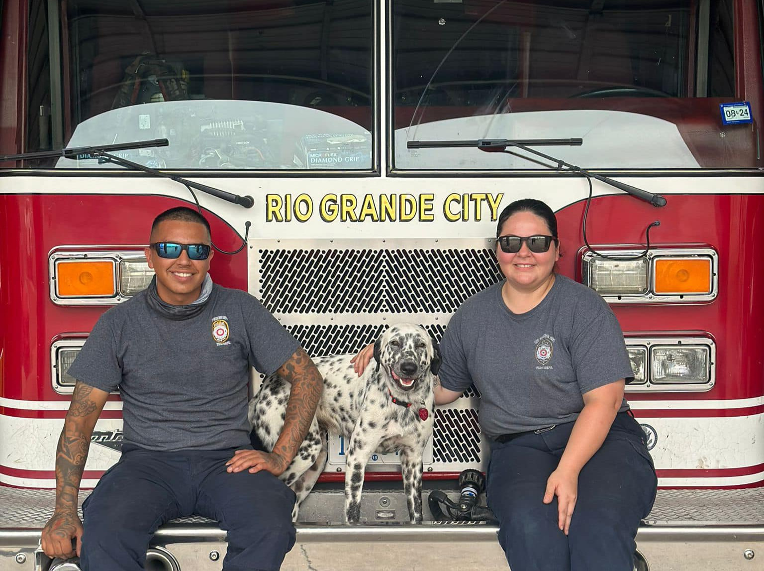 Rio Grande City Fire Department Welcomes New Mascot: Oreo