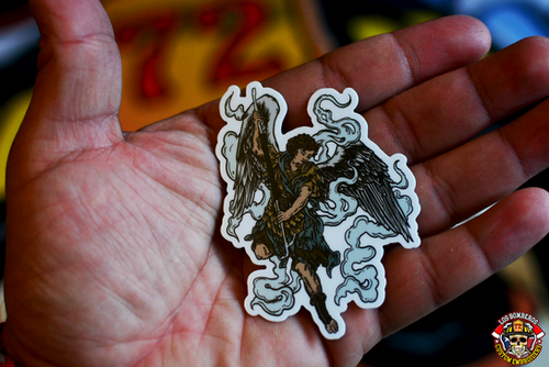 Saint Michael Sticker | Los Bomberos Custom