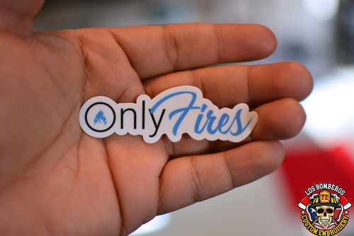 Only Fires - Sticker 1" X 3" | Los Bomberos Custom