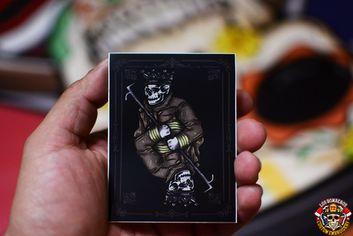 Playing Card Sticker 2 | Los Bomberos Custom