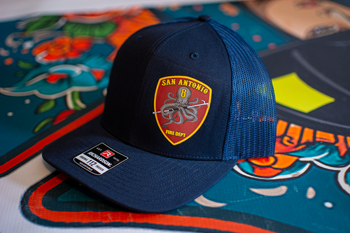 SAFD Station 8 - Offset Design (DTG Print) | Los Bomberos Custom