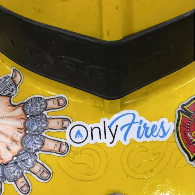 Only Fires - Sticker 1" X 3" | Los Bomberos Custom