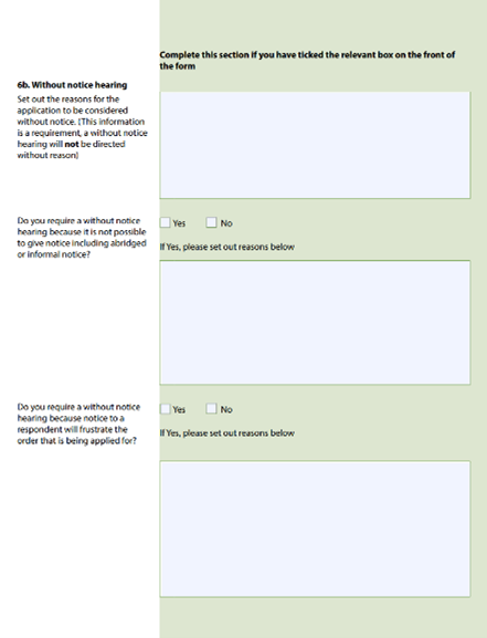 How to fill C100 Child Arrangement & Prohibited Steps Order Form?