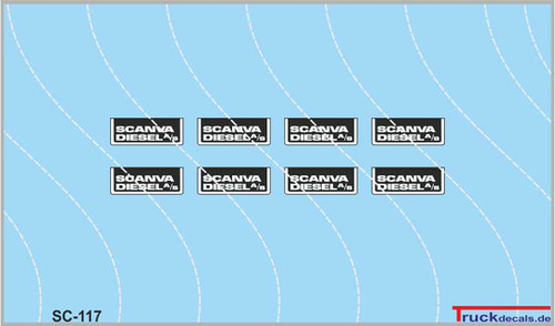 Scania Next Generation rear mud flaps "SCANVA". | Truckdecals